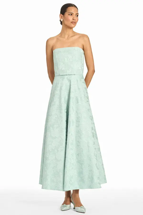 Sachin & Babi Darian Strapless Tea-length Dress - Multicolor