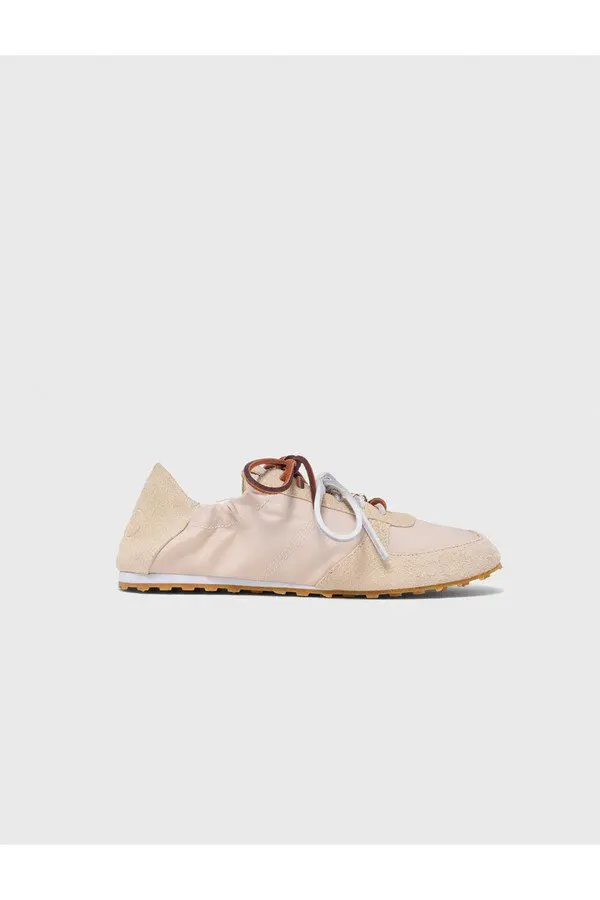 Maje Multi-lace Nylon Trainers - White