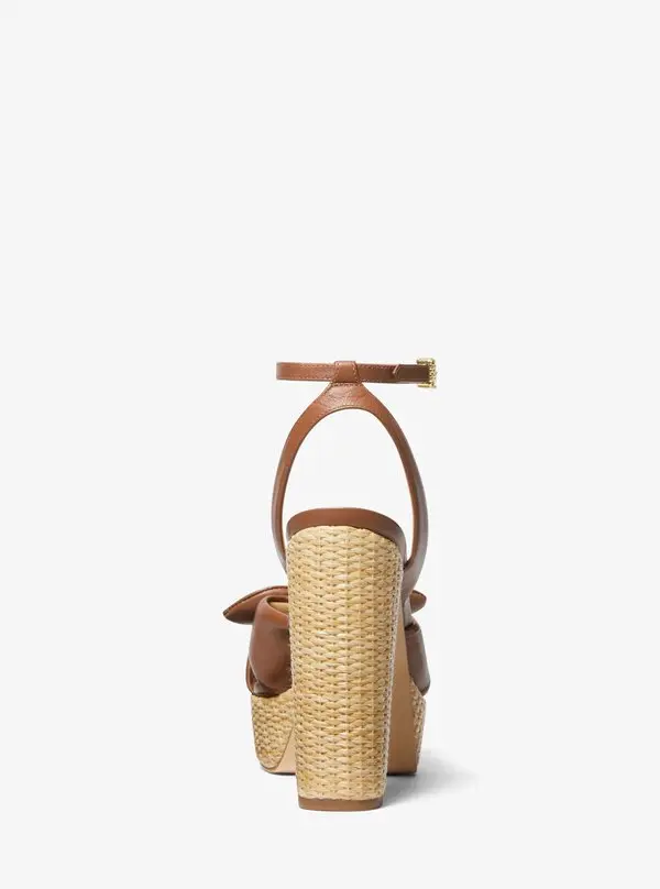 Michael Kors Sadie Leather Platform Sandal