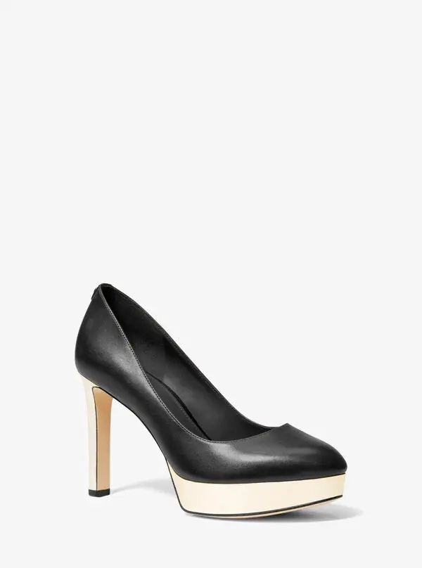 Michael Kors Chantal Leather Platform Pump