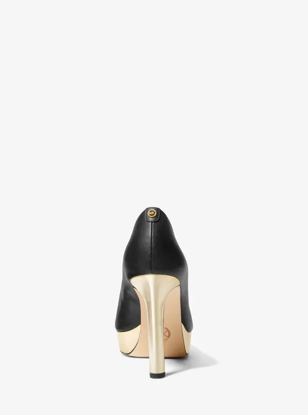 Michael Kors Chantal Leather Platform Pump