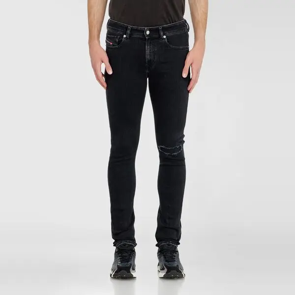 DIESEL® Sleenker Skinny Jeans Low Waist, Zip Fly - Black