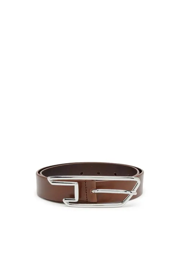 DIESEL® 3cm Belt In Pull-up Leather - Brown