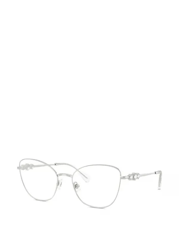SWAROVSKI Crystal-embellished Cat-eye Glasses - Silver