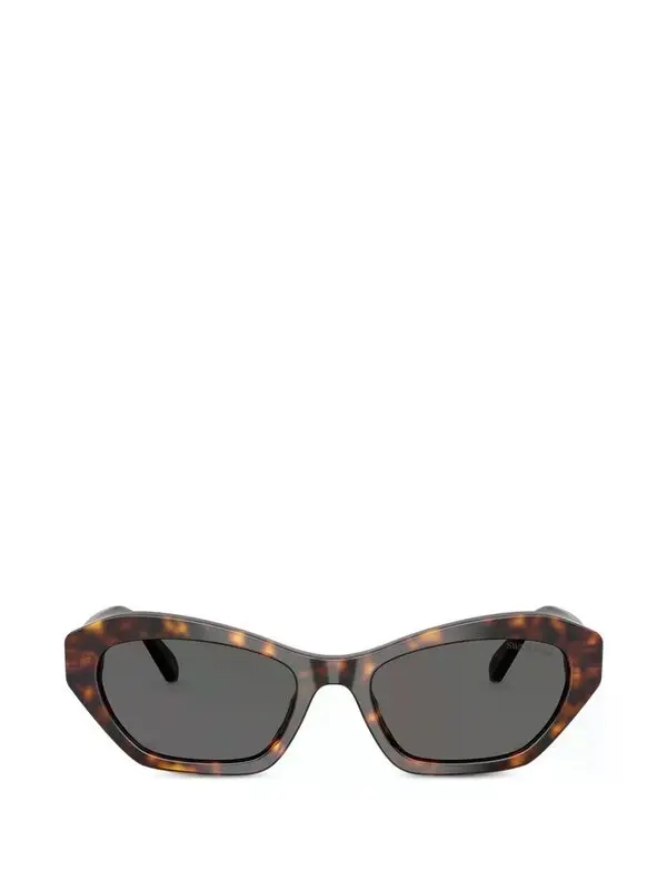 SWAROVSKI Geometric Frame Sunglasses - Brown