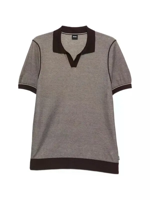 BOSS Contrast-trim Polo Shirt