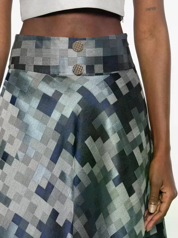 Leen Mougrhabi Evelyn A-line Midi Skirt