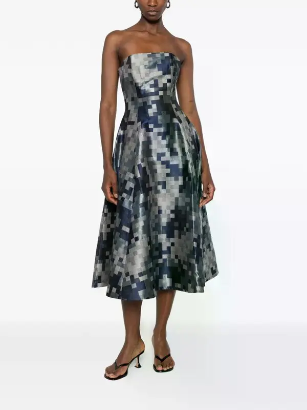 Leen Mougrhabi Amira Strapless Midi Dress