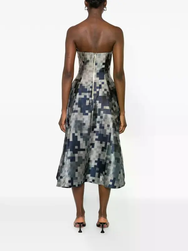 Leen Mougrhabi Amira Strapless Midi Dress