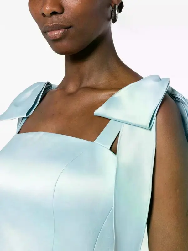 Leen Mougrhabi Reve Bow Detail Mini Dress