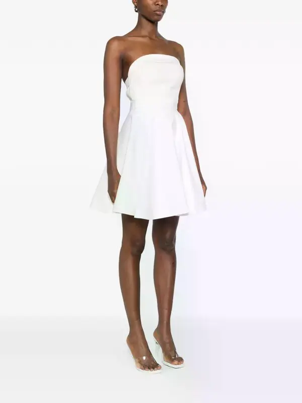Leen Mougrhabi Strapless Bow Detail Midi Dress