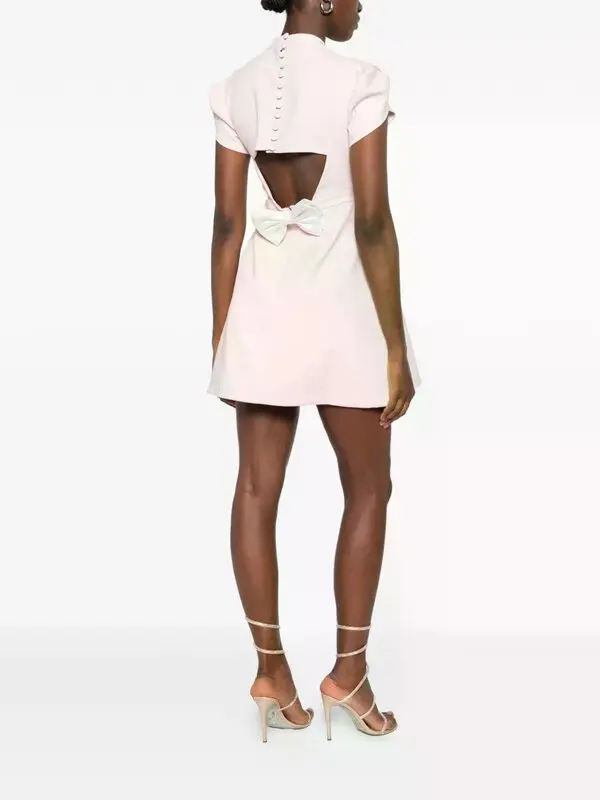 Leen Mougrhabi Cheri Cut-out Bow-detail Mini Dress