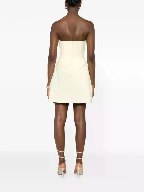 Leen Mougrhabi Strapless Bow Detail Mini Dress