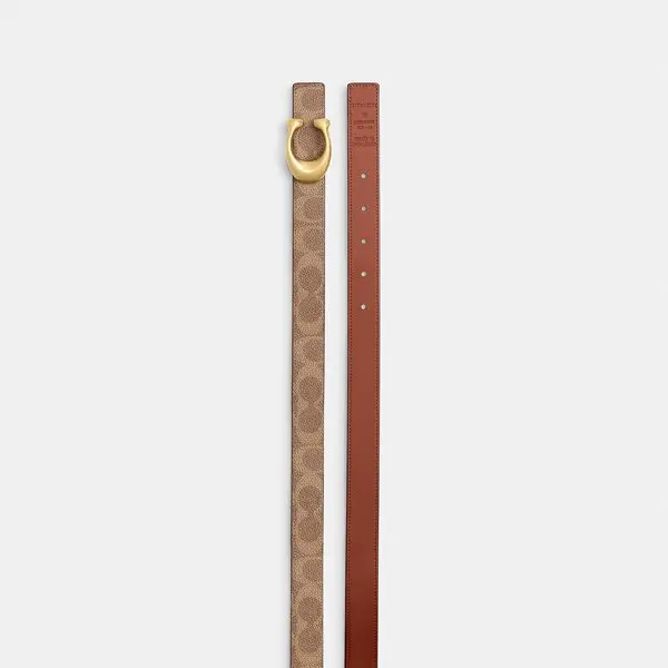 COACH OUTLET Coach Sculpted C Buckle Reversible Belt