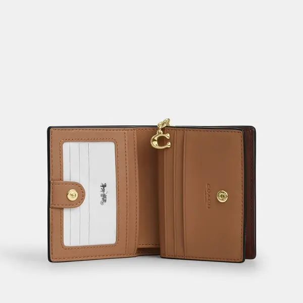 COACH OUTLET Snap Wallet With Charm - Gold/maple