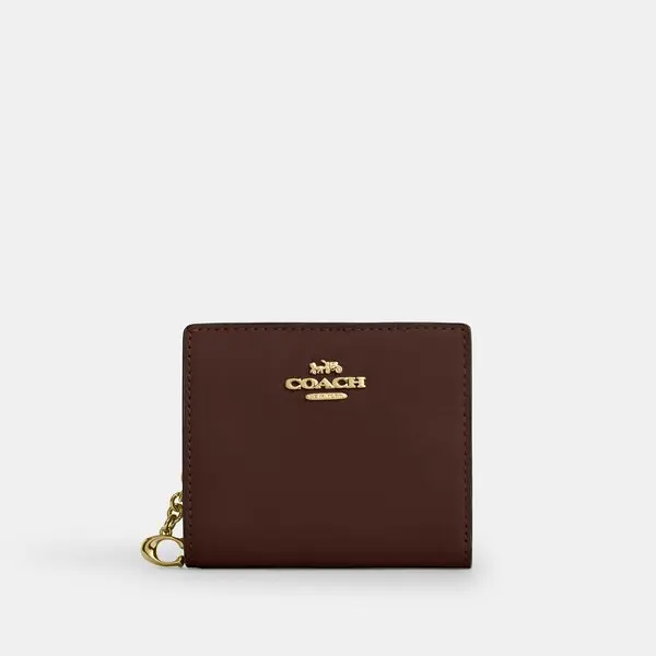 COACH OUTLET Snap Wallet With Charm - Gold/maple