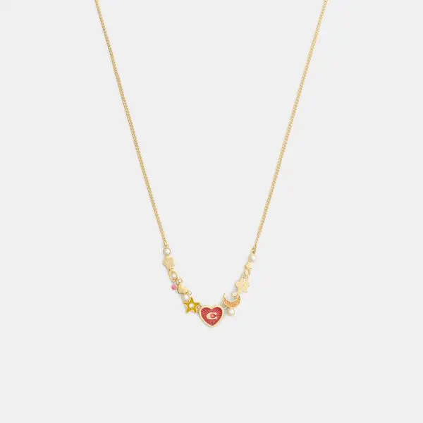 COACH OUTLET Celestial Stars And Hearts Necklace - Gold/multi