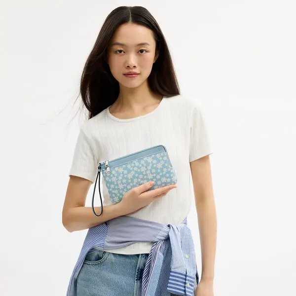 COACH OUTLET Coach Double Zip Wristlet