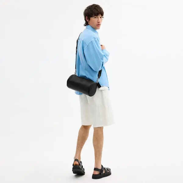 COACH OUTLET Andre Barrel Bag 30 - Silver/black