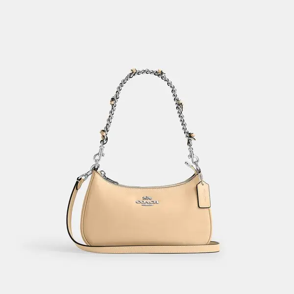 COACH OUTLET Coach Teri Shoulder Bag With Bows - Silver/light Sand
