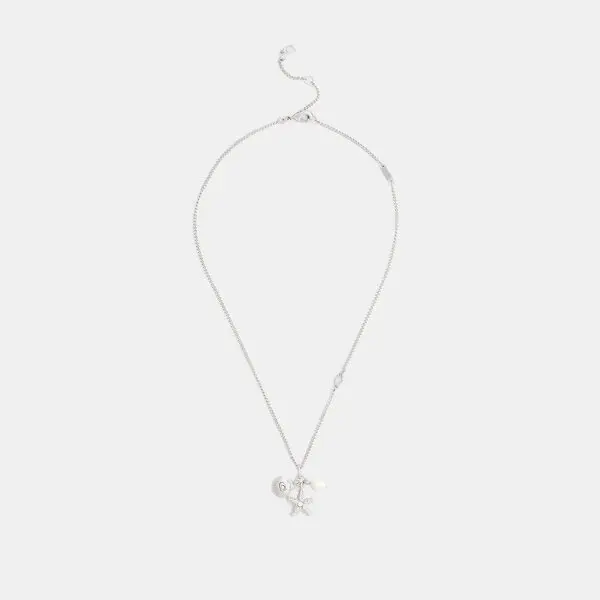 COACH OUTLET Coach Pearl And Seashell Pendant Necklace