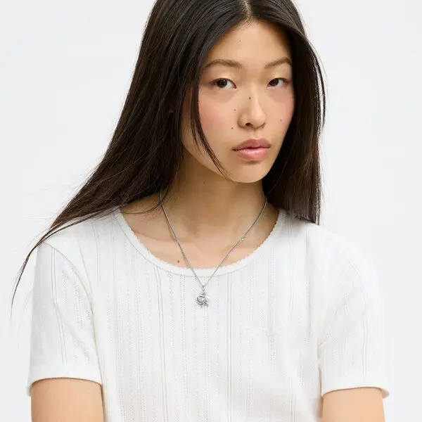 COACH OUTLET Coach Pearl And Seashell Pendant Necklace