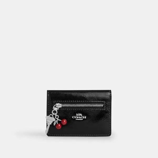 COACH OUTLET Card Case With Charms - Silver/black