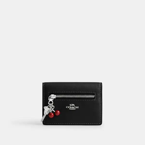 COACH OUTLET Card Case With Charms - Silver/black