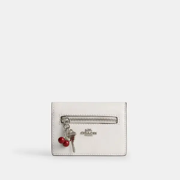 COACH OUTLET Card Case With Charms - Silver/chalk