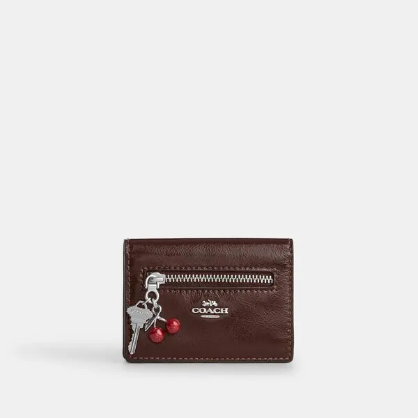COACH OUTLET Card Case With Charms - Silver/maple