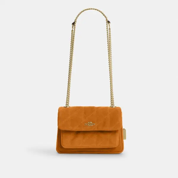 COACH OUTLET Elodie Crossbody Bag 18 With Quilting - Gold/marigold