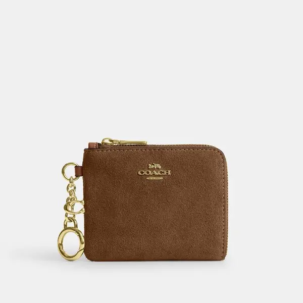 COACH OUTLET Small Corner Zip Wallet - Gold/cedar