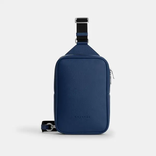 COACH OUTLET Ray Pack 17 Crossbody Bag - Silver/deep Blue