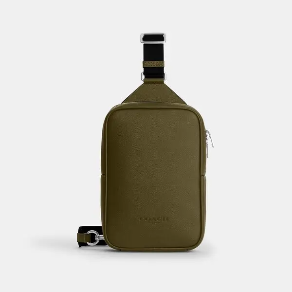 COACH OUTLET Ray Pack 17 Crossbody Bag - Silver/olive