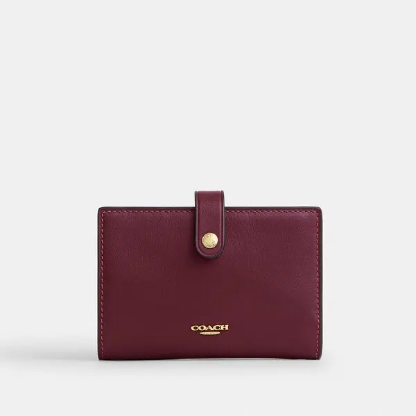 COACH OUTLET 2 Wallets -in Wallets -1 Wallet - Gold/dark Cherry