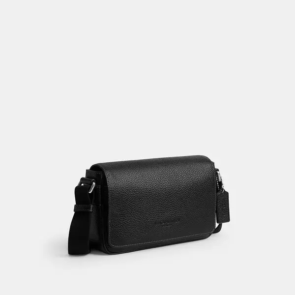 COACH OUTLET Jack Small Flap Crossbody Bag - Silver/black