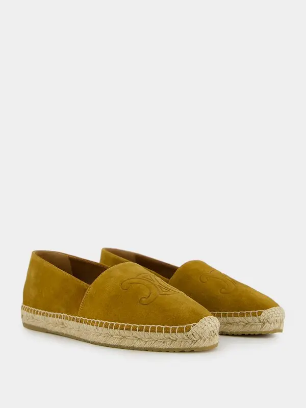 Celine Suede Espadrilles With Triomphe Detail