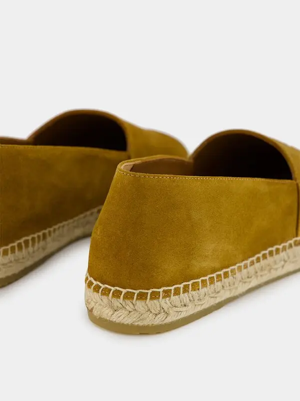 Celine Suede Espadrilles With Triomphe Detail