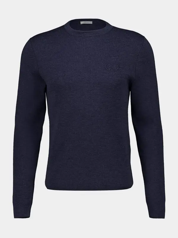 Dior Virgin Wool Knitwear - Blue