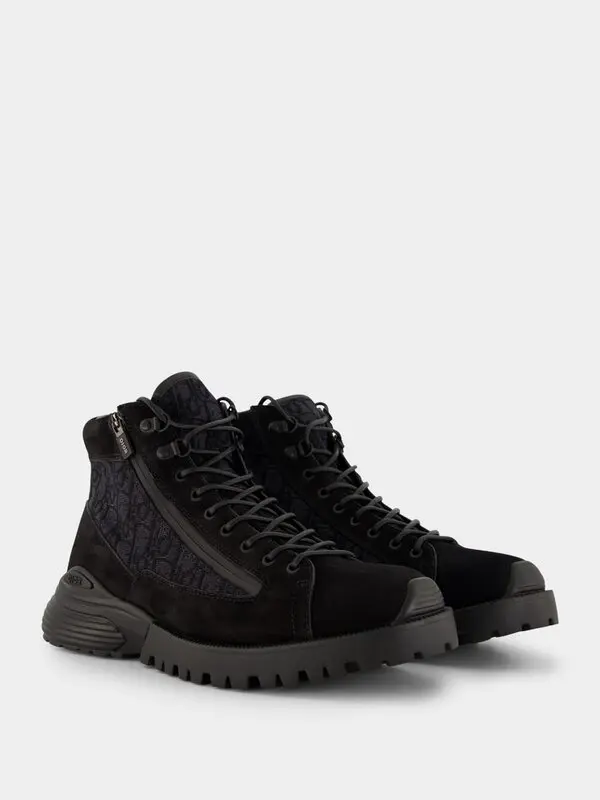 Dior Leather Combat Boots