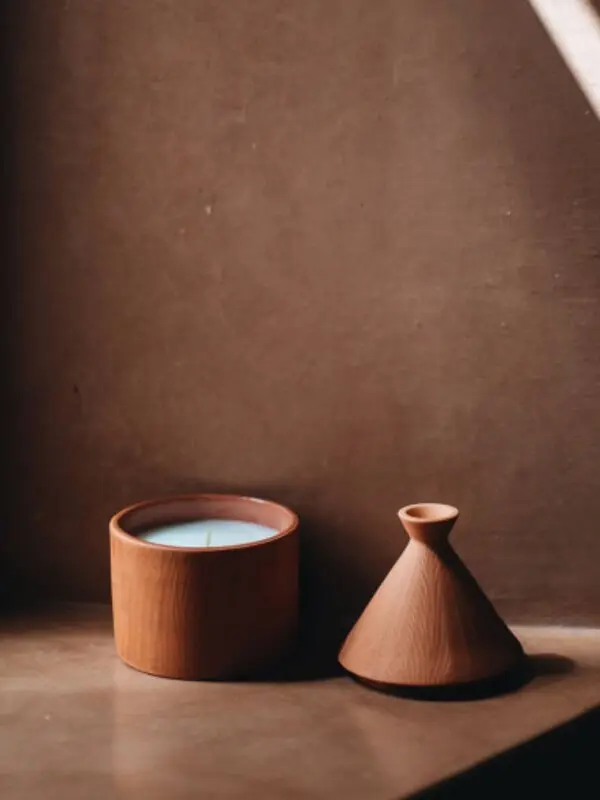 CÔTÉ BOUGIE Terracotta Tajine Candle - Orange