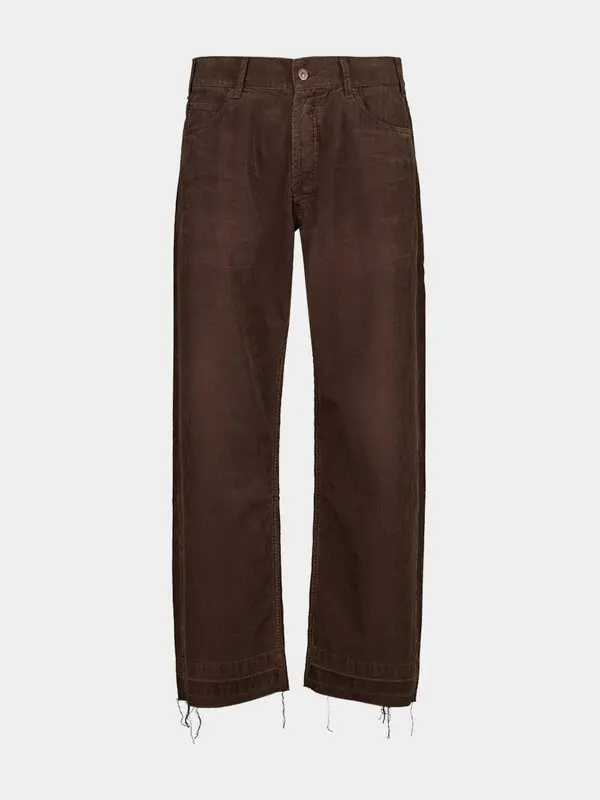 Celine Corduroy Jeans - Brown
