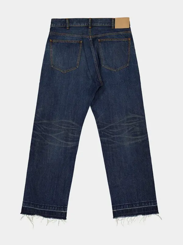 Celine Rigid Cotton Denim Jeans