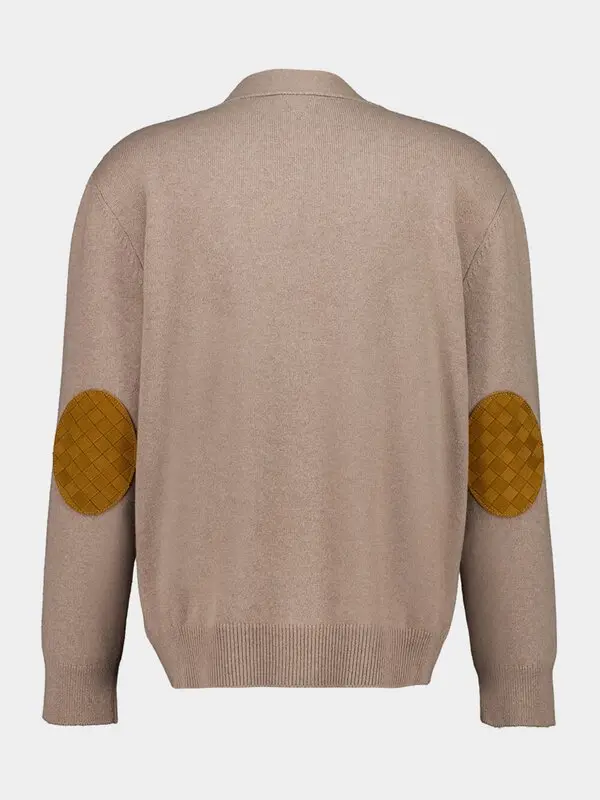 Bottega Veneta Cashmere V-neck Cardigan - Beige