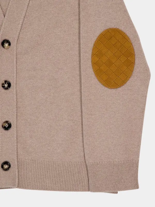 Bottega Veneta Cashmere V-neck Cardigan - Beige
