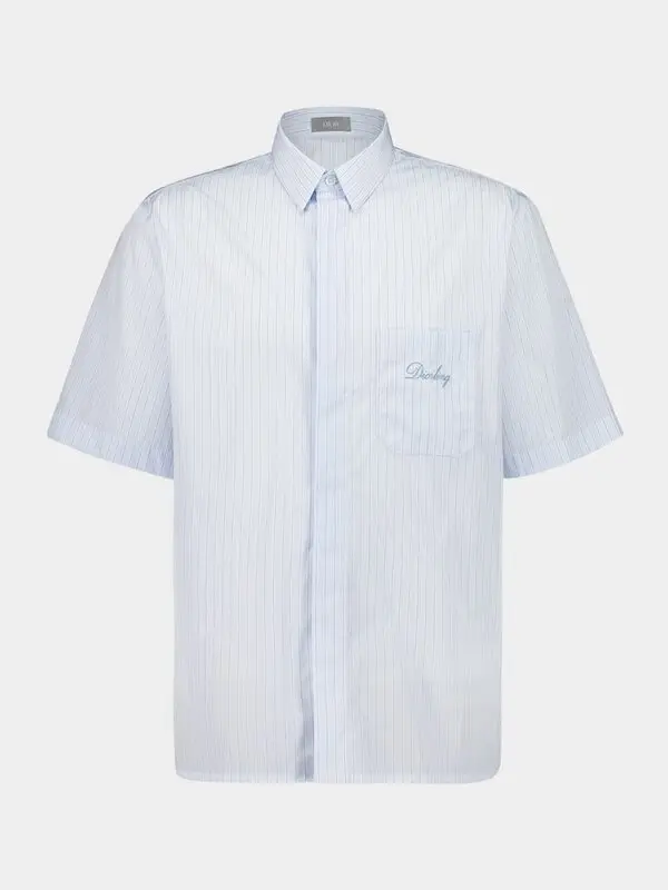 Dior Shirt Short Sleeves - Blue