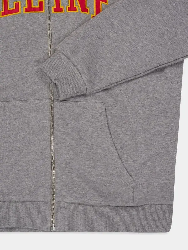 Celine Cotton Fleece Zip-up Hoodie