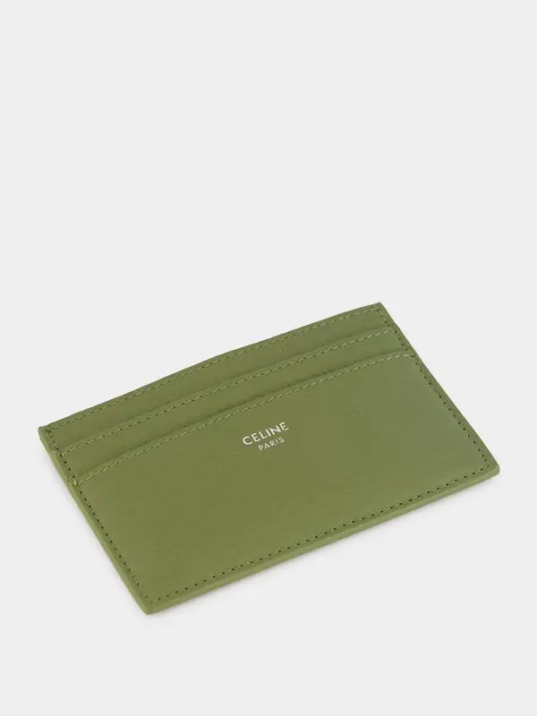Celine Card Holder Grained Leather Medium