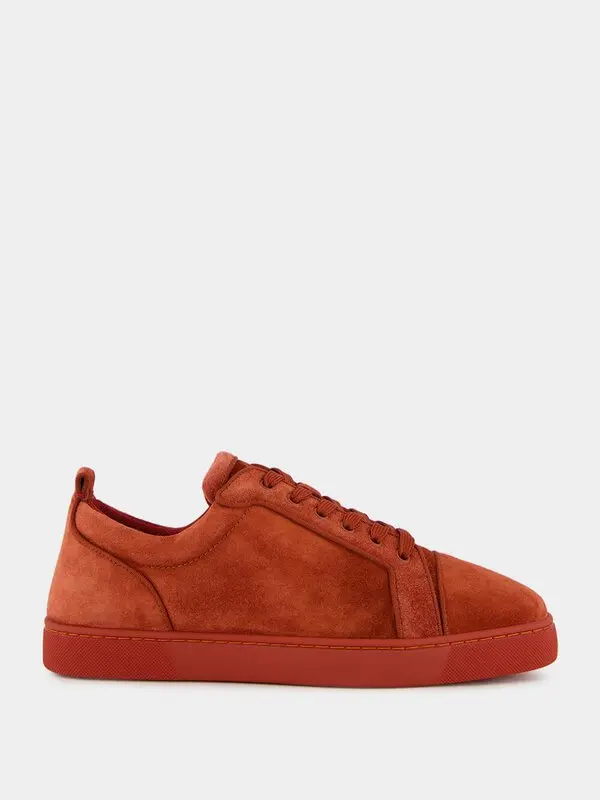 CHRISTIAN LOUBOUTIN Louis Orlato Veau Velours Sneakers - Red