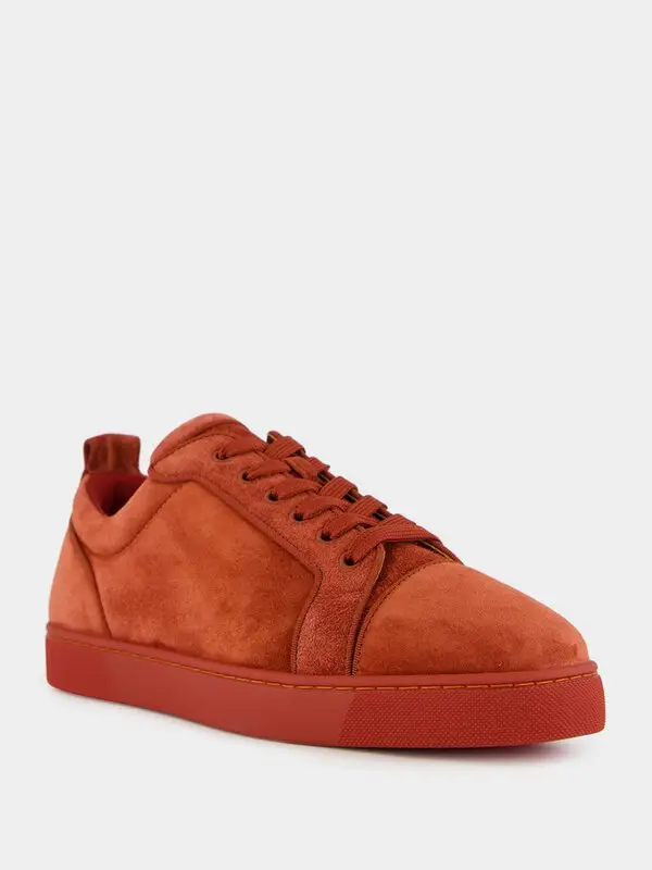 CHRISTIAN LOUBOUTIN Louis Orlato Veau Velours Sneakers - Red